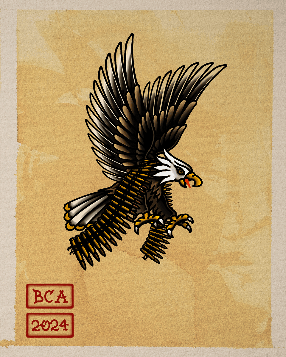 BCA 2024 Collection - Eagle With Bandoleer – Ben Cantwell Art