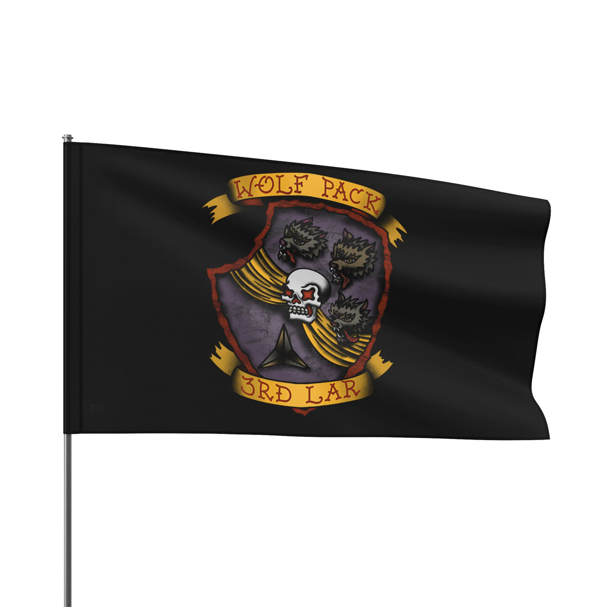 3rd LAR Wolfpack - Flag – Ben Cantwell Art
