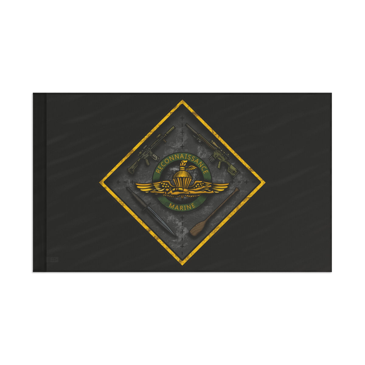 Reconnaissance Marine Emblem - Flag – Ben Cantwell Art