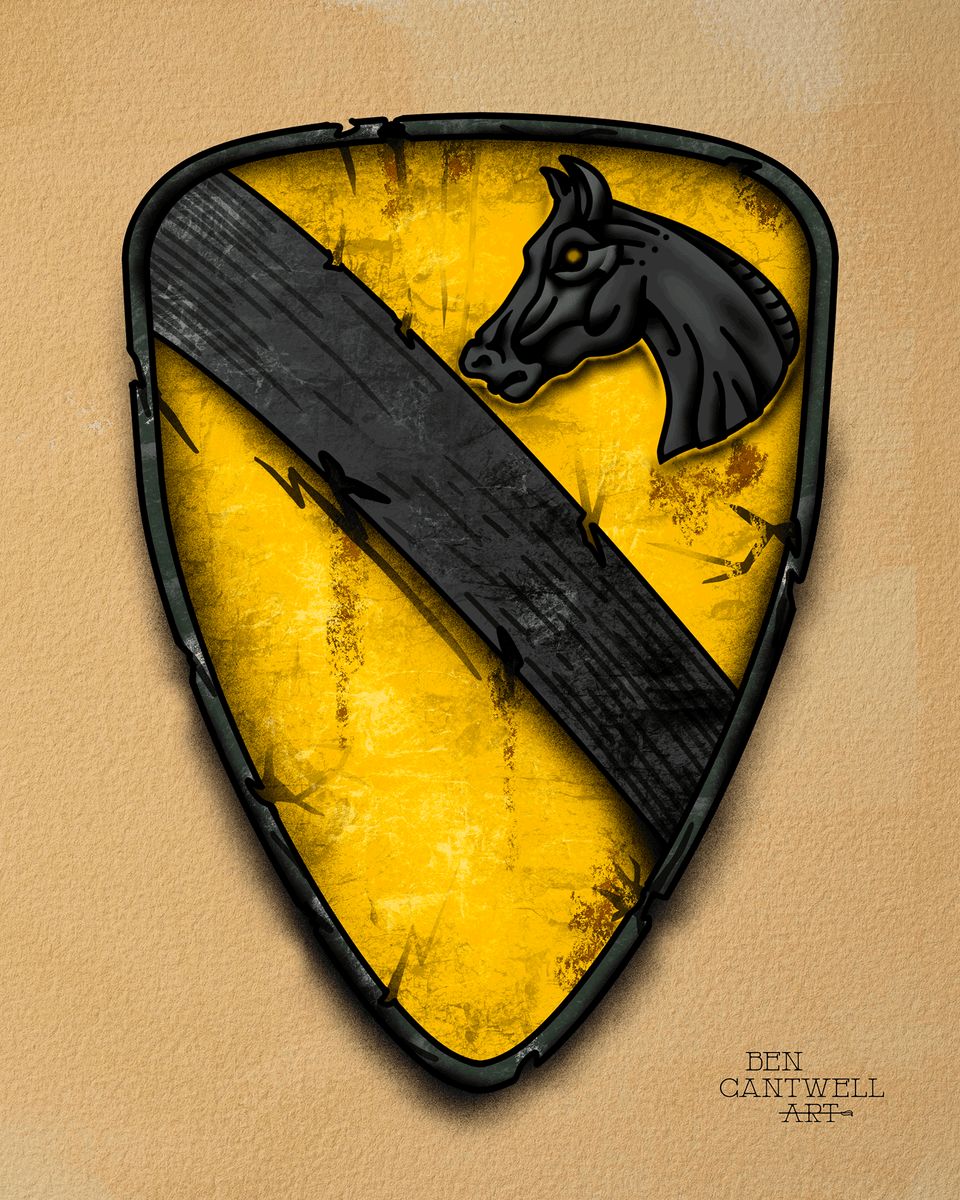 1st Cavalry Division Shield – Ben Cantwell Art