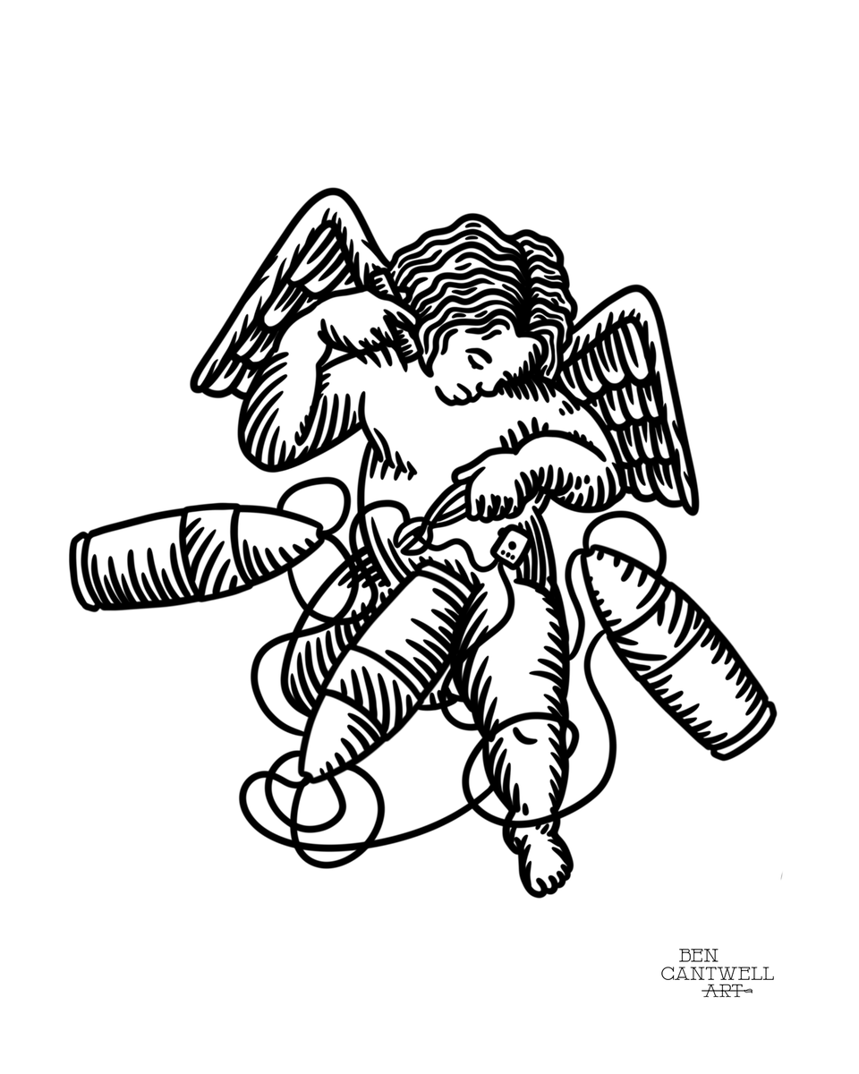 Cherub Daisy Chain IED – Ben Cantwell Art