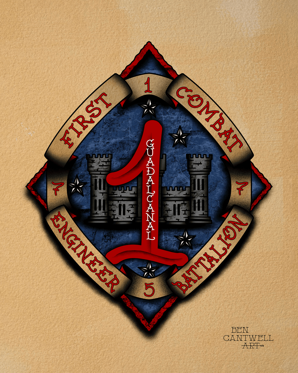 1st Combat Engineer Battalion CEB – Ben Cantwell Art