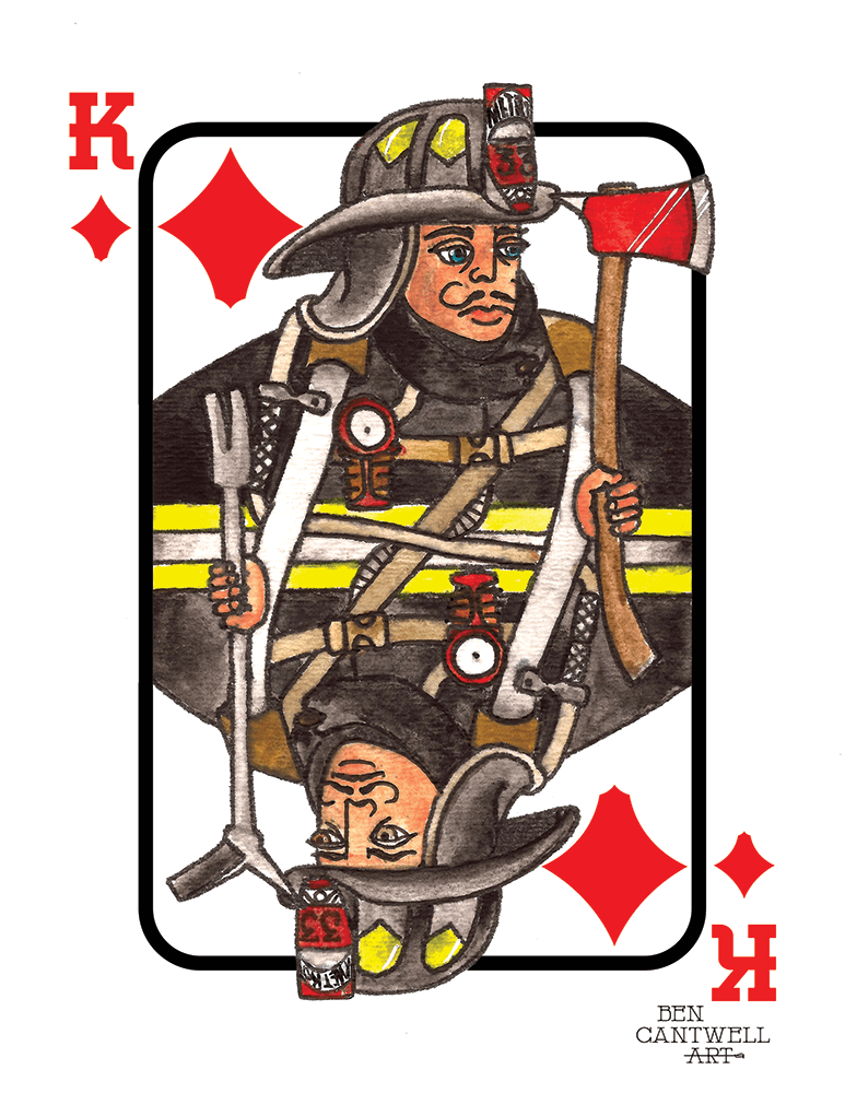 Fire Fighter King V2.0 – Ben Cantwell Art
