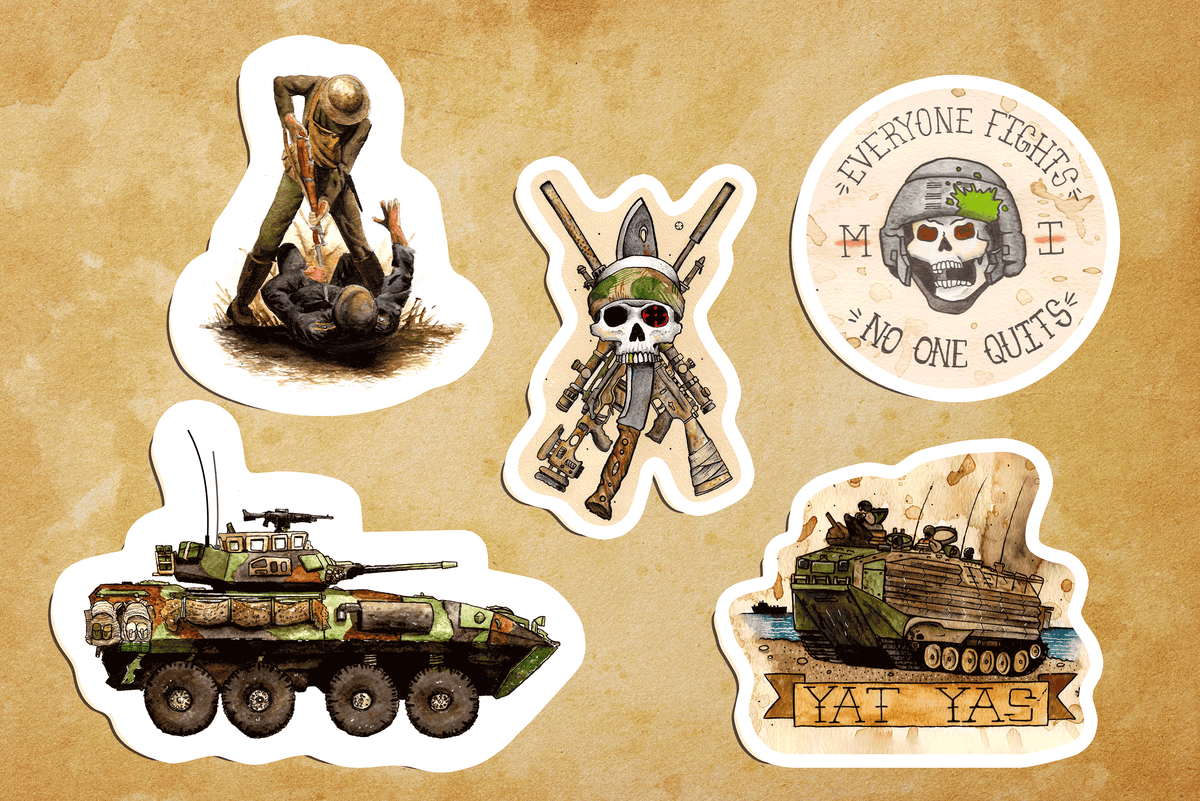 3rd Deployment Sticker Pack – Ben Cantwell Art