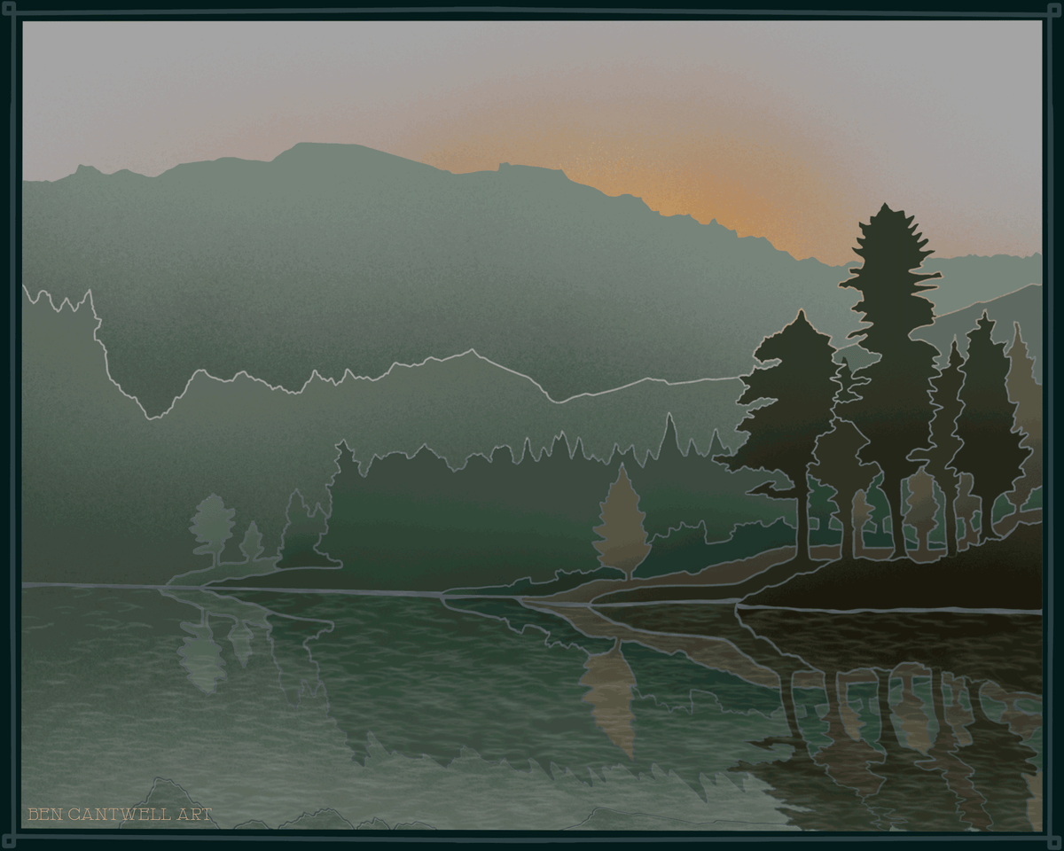 Calm Lake – Ben Cantwell Art