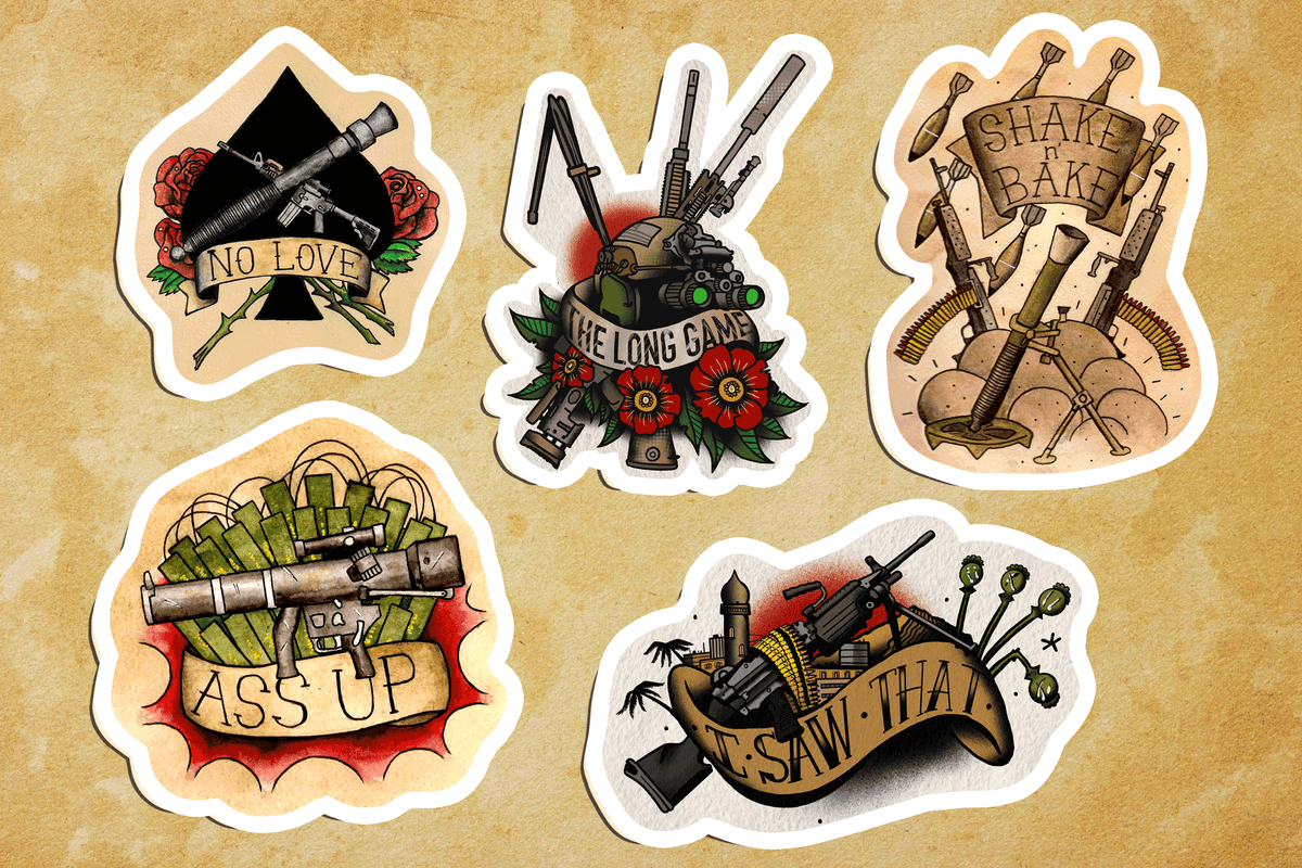 Weapons Sticker Pack – Ben Cantwell Art